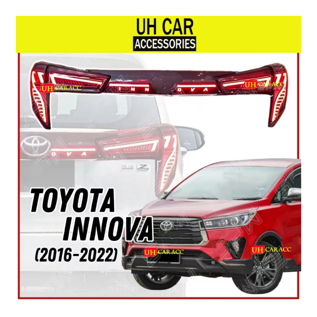 Toyota Innova (2016 to 2022) LED Trunk Taillamp Taillight Daytime DRL ...
