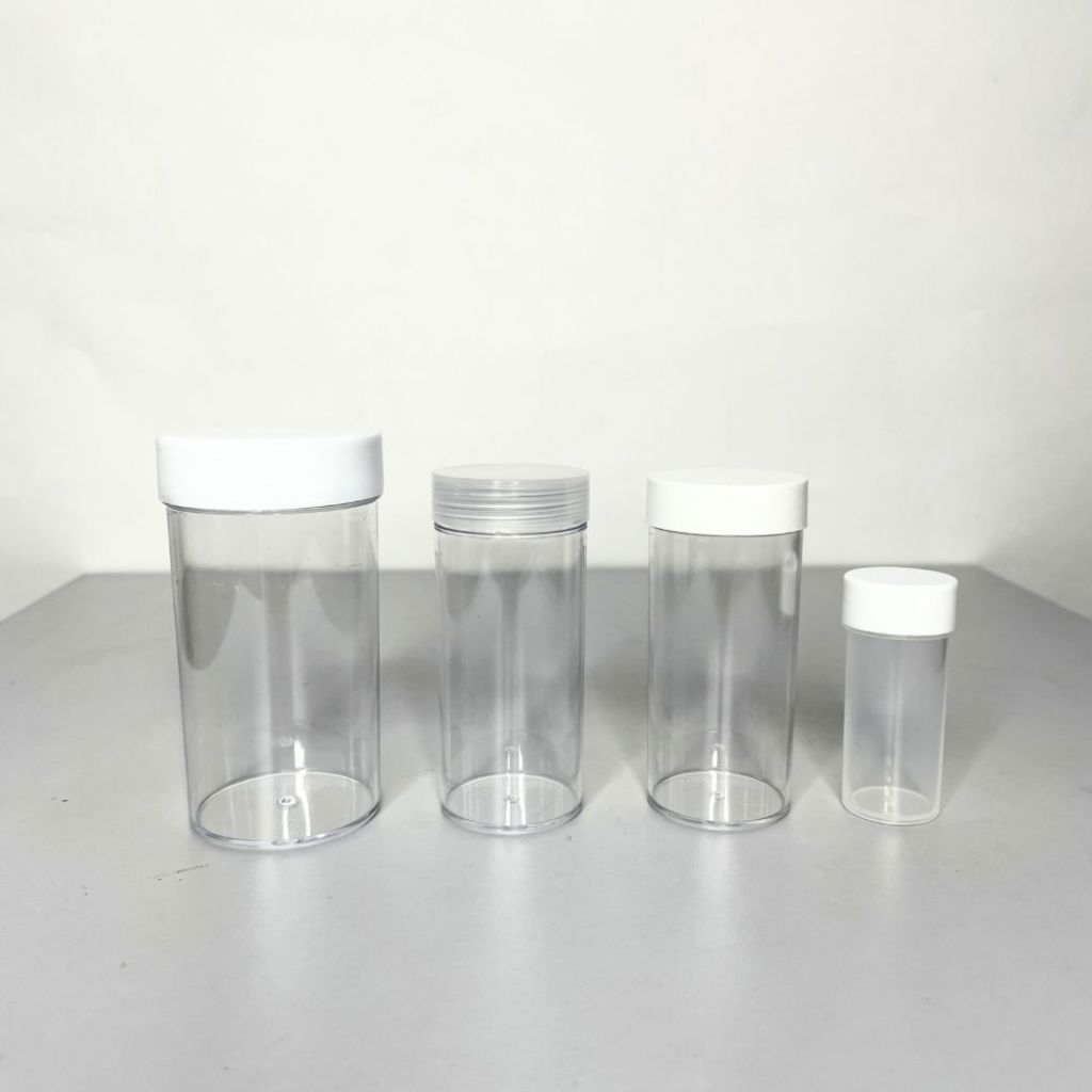 Ready Stock 1/2OZ / 2OZ / 4OZ Screw Type Pill box Medicine Bottles ...