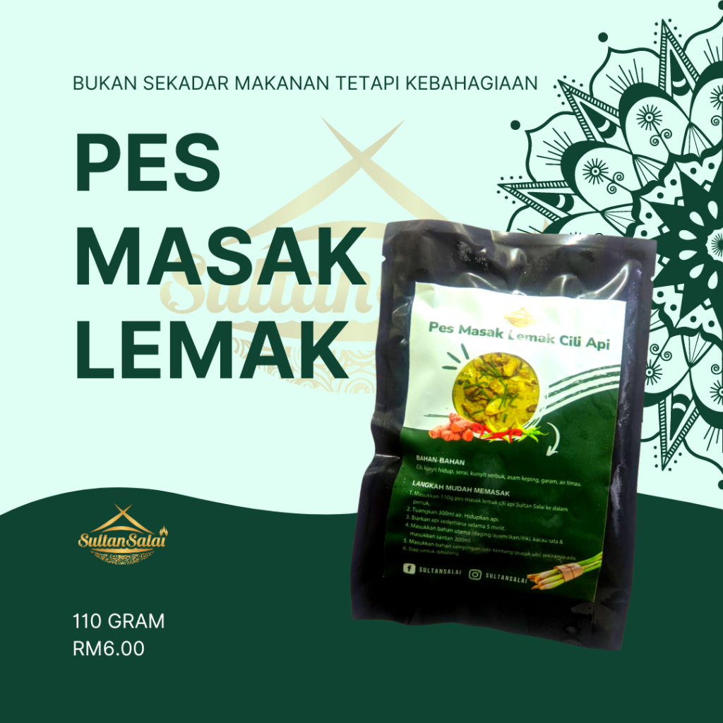 Sultan Salai - PES MASAK LEMAK | Shopee Malaysia