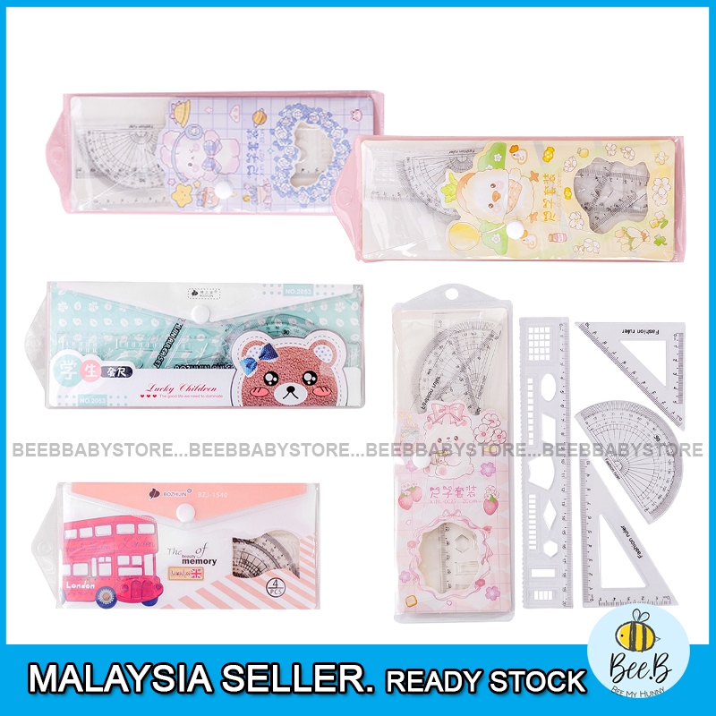 Primary School Stationery Math Ruler Set Boys And Girls For Kids ...