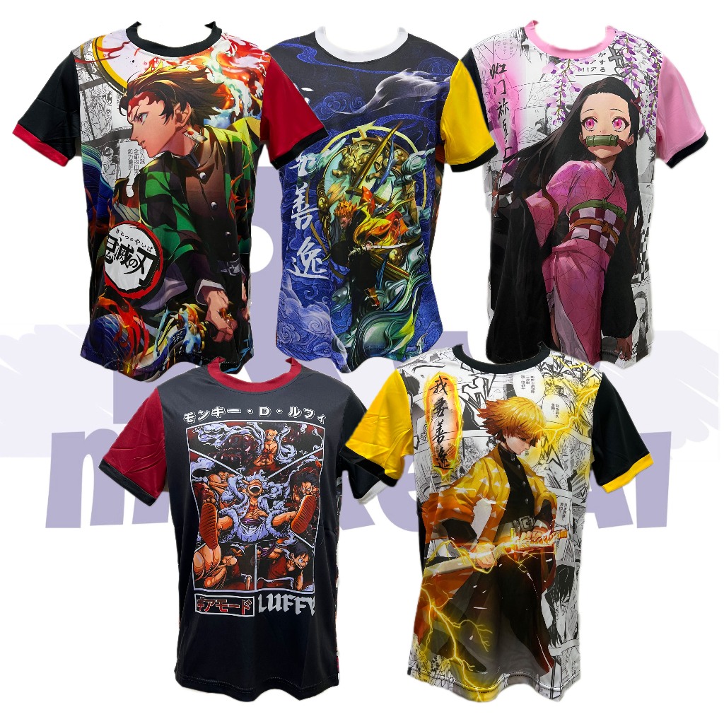Demon Slayer Kimetsu No Yaiba Tshirt Printed Anime Graphic Unisex Short