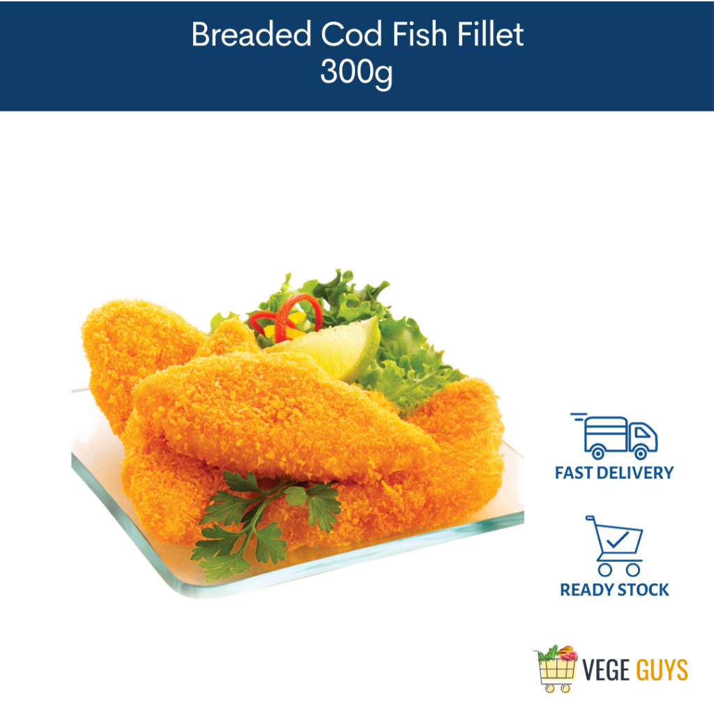Breaded Cod Fish Fillet 面包糠鳕鱼片 (300g) | Shopee Malaysia