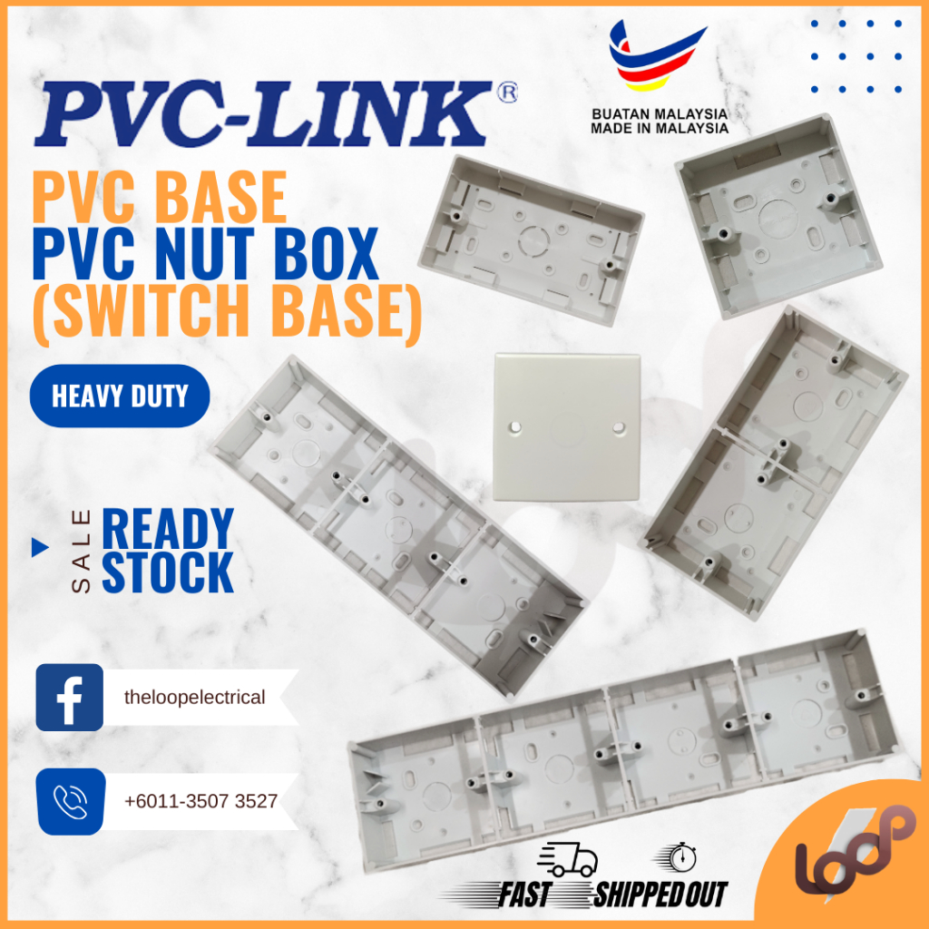 PVC BASE (SWITCH BASE / NUT BOX) / ASAS SUIS KOTAK NUT PVC (HEAVY DUTY ...