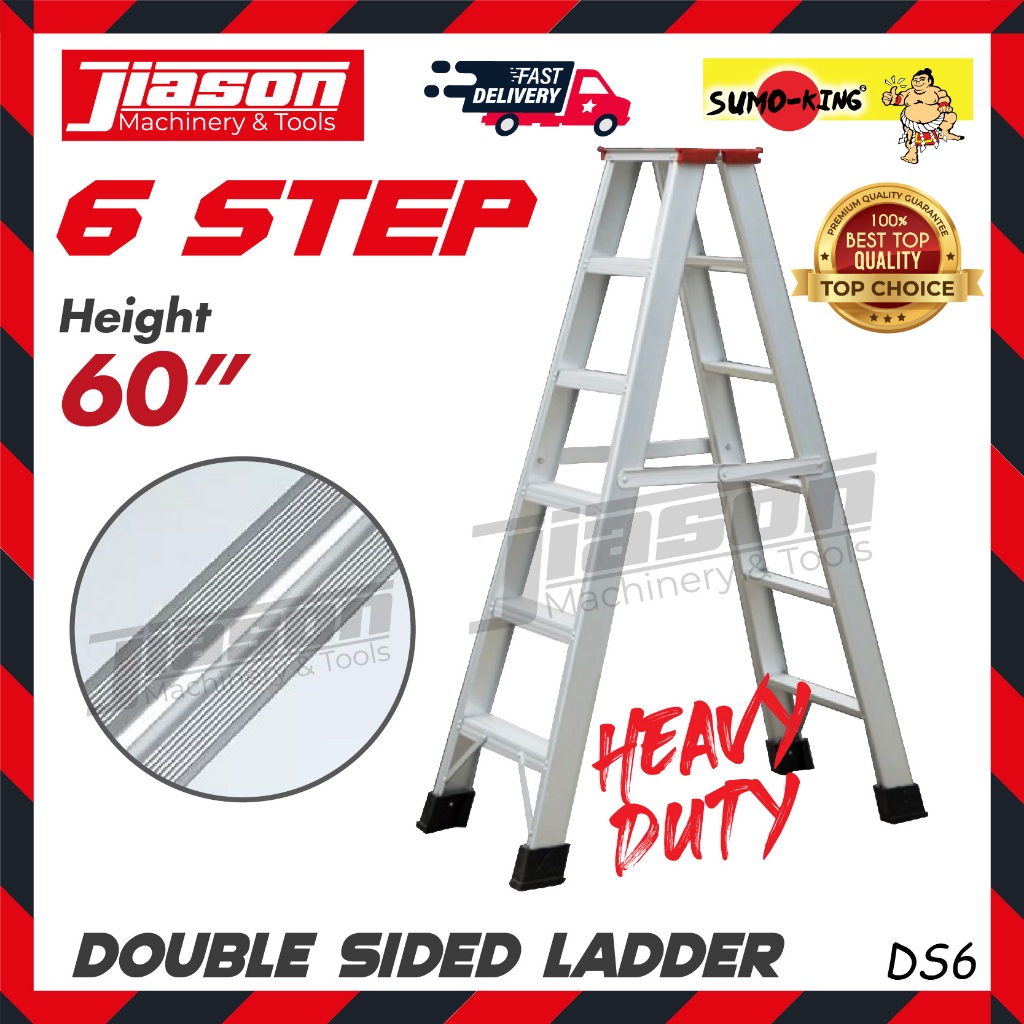 SUMO KING DS6 60" 6 Steps Heavy Duty Double Sided Ladder / Tangga Lipat ...