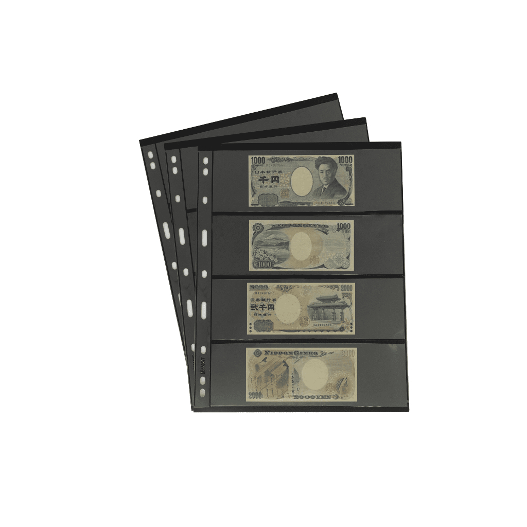PCCB MINGT 10Pcs Standard 9-Hole Black/Transparent Inner Sheets Stamp ...