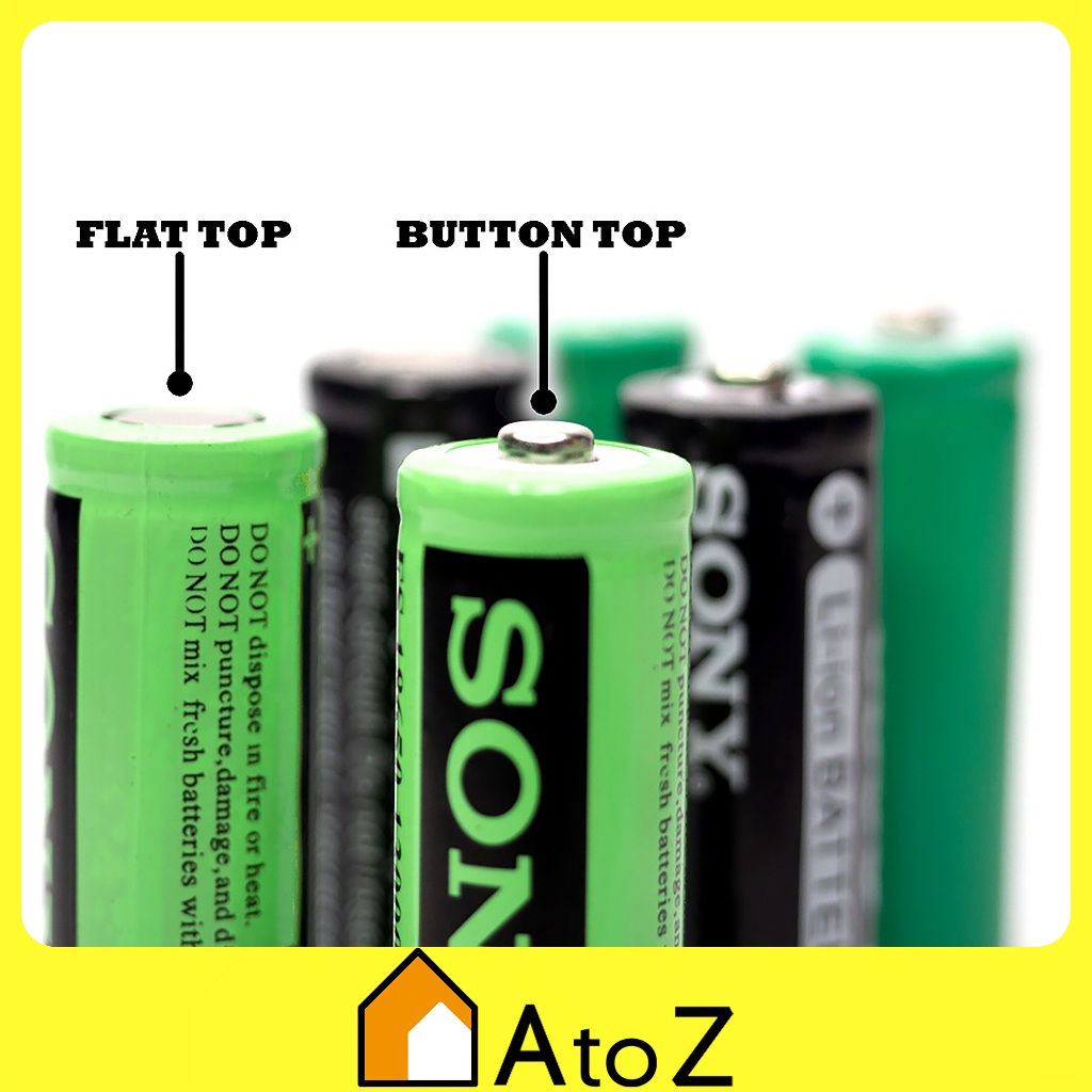 SONY Rechargeable Battery 18650 Flat Top / Button Top Bateri Cas Semula ...
