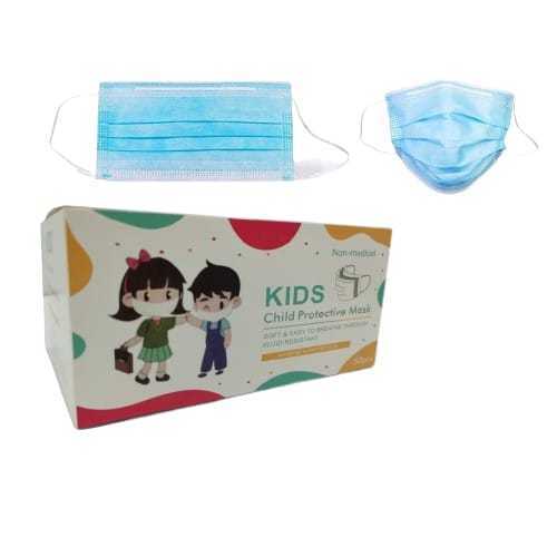 3 PLY PENUTUP MUKA KANAK -KANAK KIDS FACEMASK EARLOOP/HEADLOOP (50 PCS ...