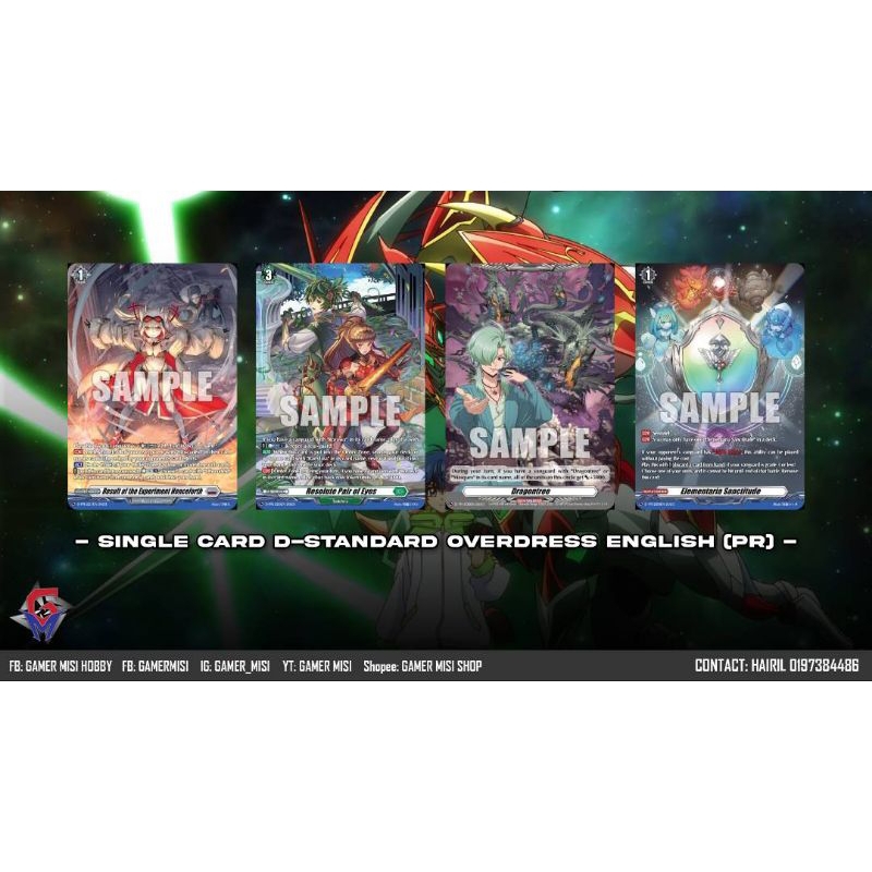 CARDFIGHT!! VANGUARD!! D-STANDARD ENGLISH SPECIAL PR (PR) | Shopee Malaysia
