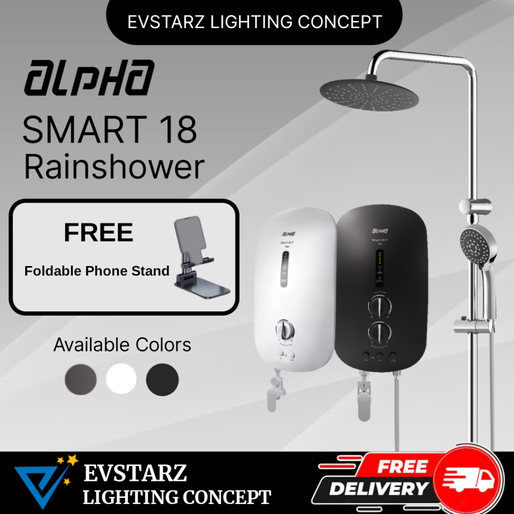 ALPHA Smart 18i/E Plus Rainshower DC Pump or Non Pump Instant Water ...