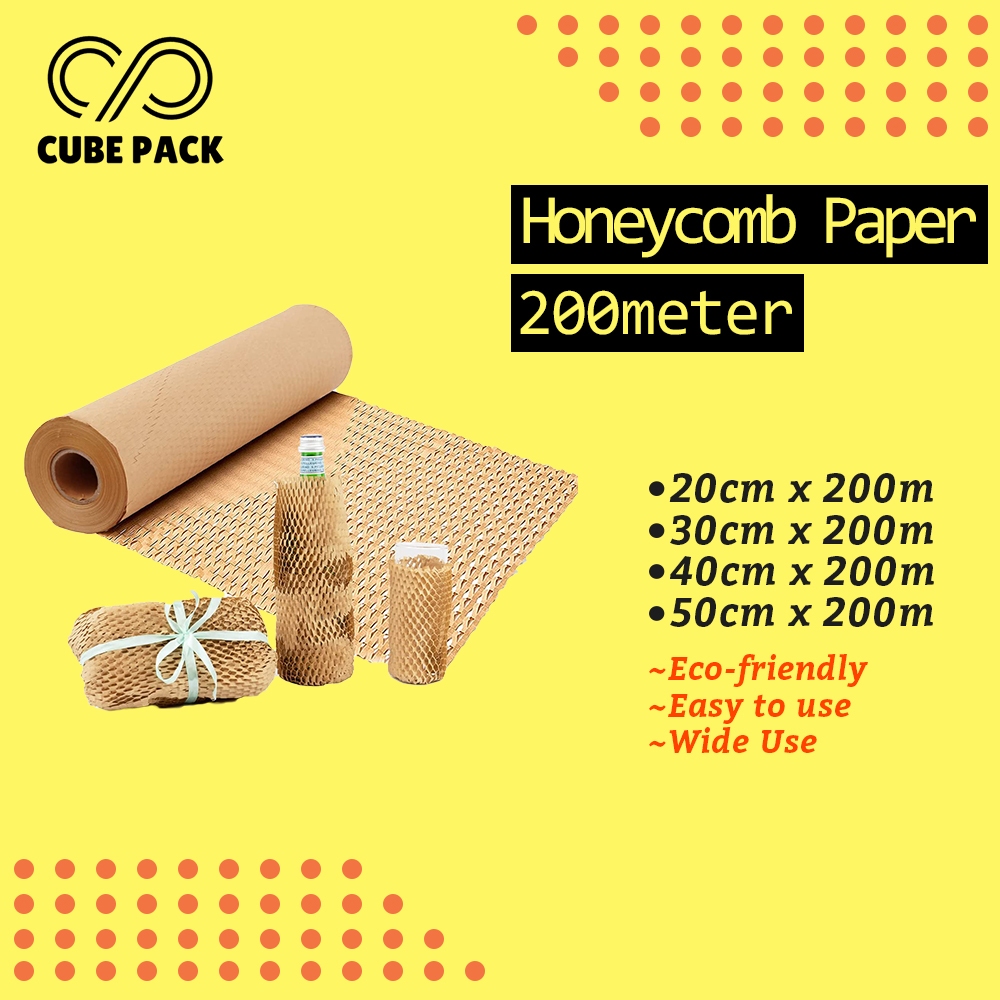 200m Honeycomb Paper Wrap Honeycomb Wrapper Kraft Paper Gift Box ...