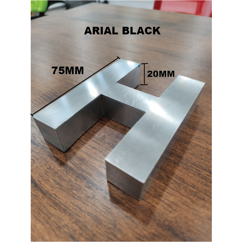 Tulisan Huruf Ready Made Stainless Steel Wording | Shopee Malaysia