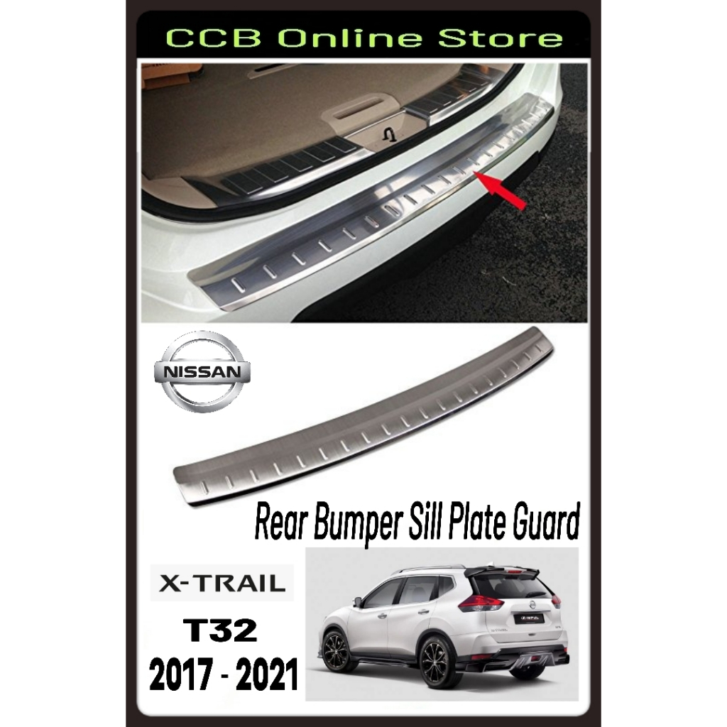 Nissan X-Trail T32 2017 - 2021 Rear Bumper Guard Chrome Protector ...