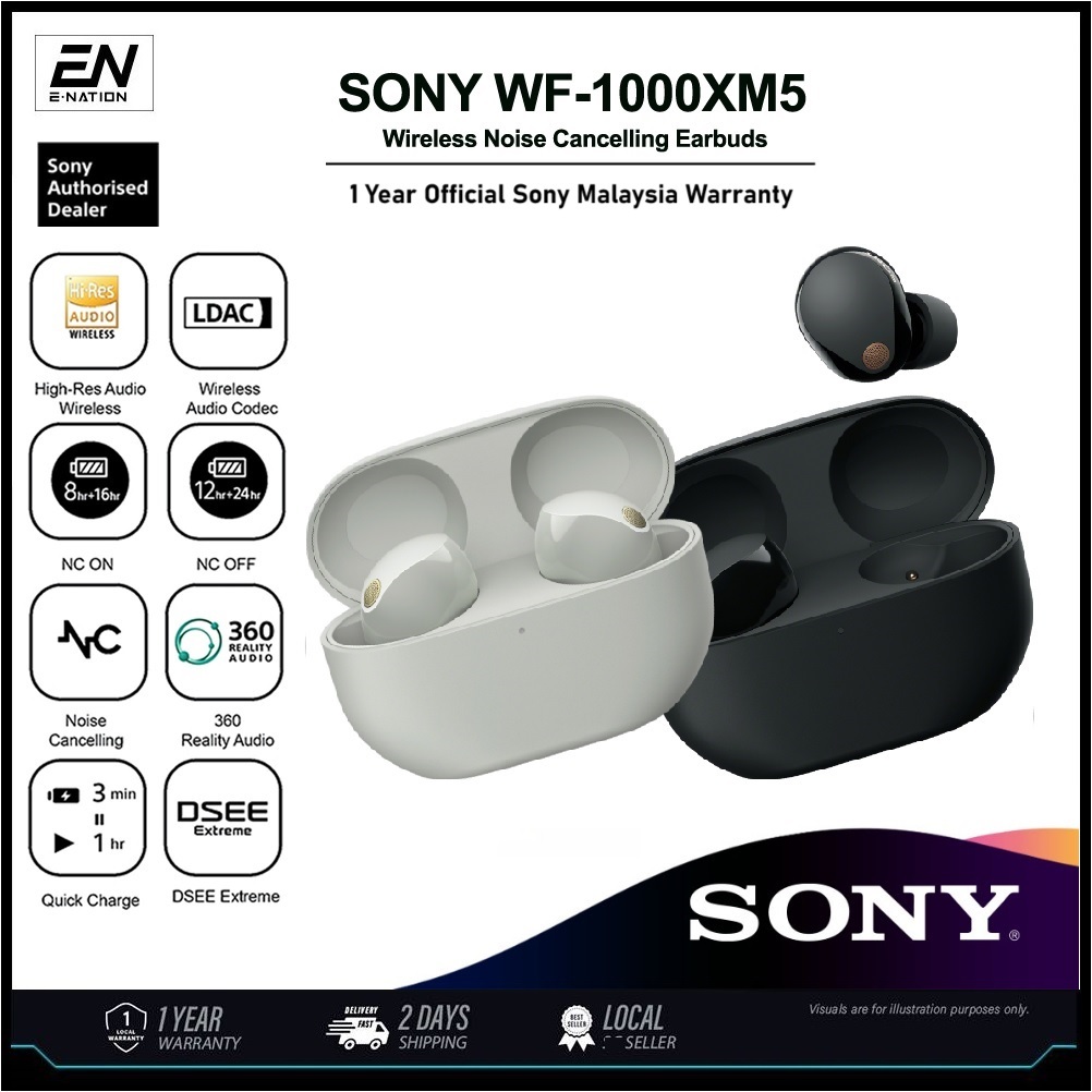 Sony WF-1000XM5 | WF-1000XM4 Noise Cancelling Truly Wireless Earbud (1 ...