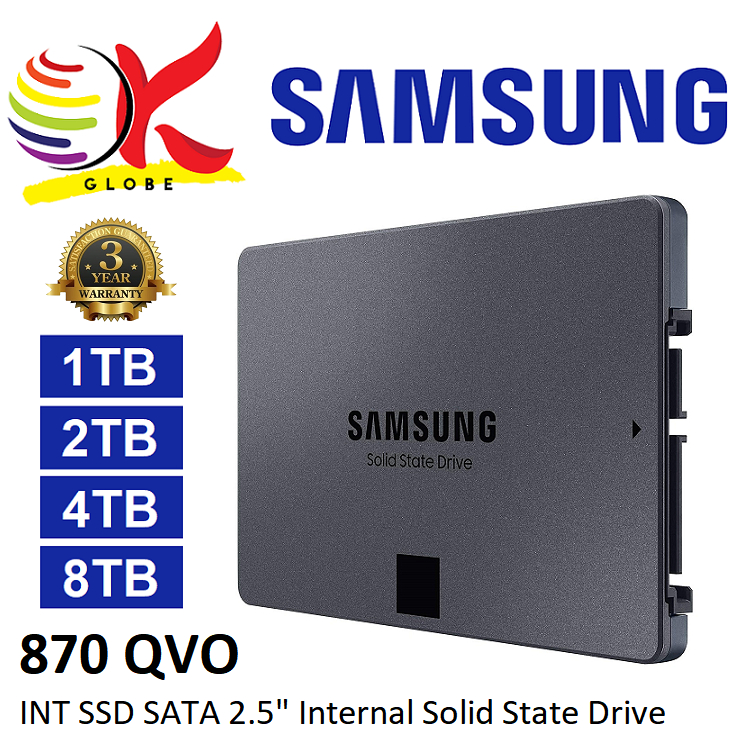 SAMSUNG 870 QVO 2.5" SATA III V-NAND INTERNAL QLC SSD SOLID STATE DRIVE ...