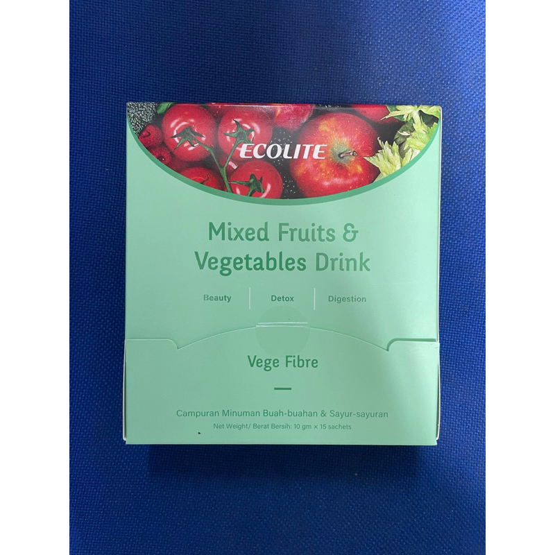 ECOLITE VEGE FIBRE SACHETS 10GM 15'S (NEW PACKING) | Shopee Malaysia