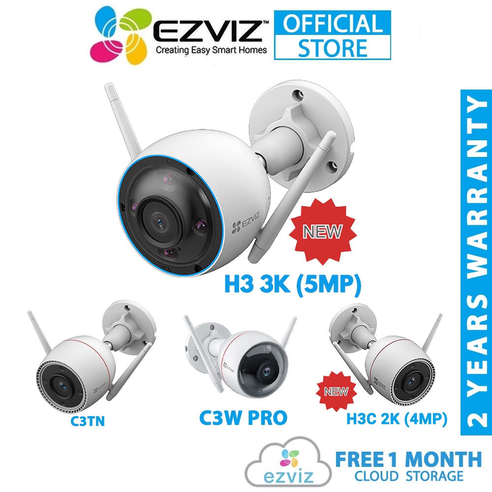 Ezviz H3 3K 5MP H3C 2K⁺ 1440P 4MP 3MP Wireless Color Night Vision Two ...