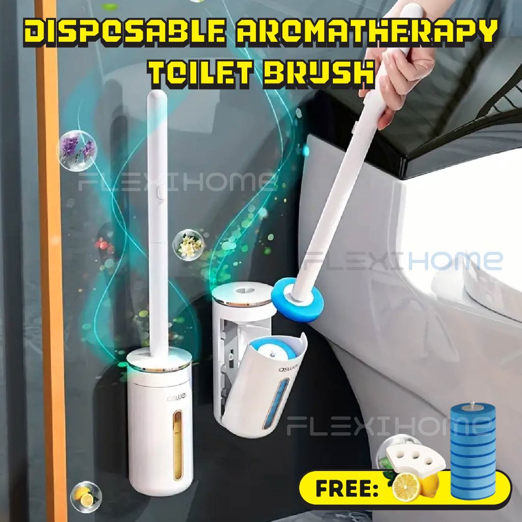 [New Version] Disposable Toilet Bowl Cleaner Brush Wall Mounted Toilet ...