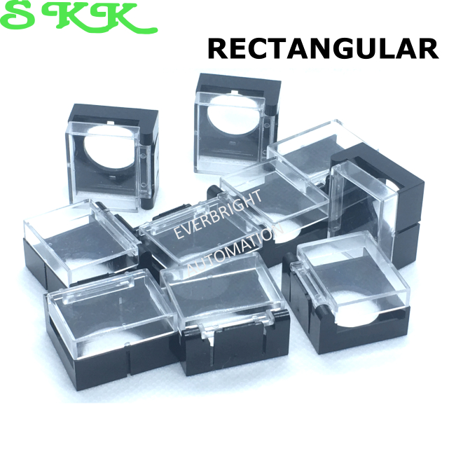 Rectangular Dust Cover Guard Protector for 16mm LA16 Push Button Switch ...