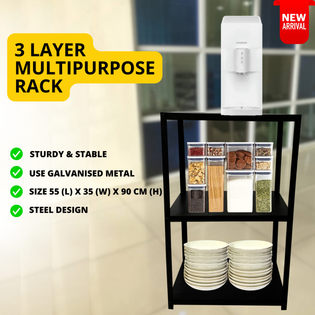 TS BRILLIANT 3 Layer Multipurpose Rack (Steel) | Shopee Malaysia