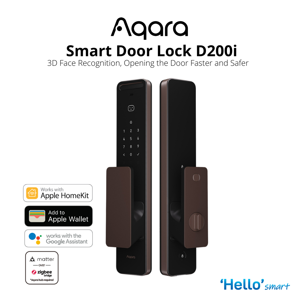 【Pre Order】Aqara Smart Lock D200i | 3D Face Recognition | Auto-Lock ...