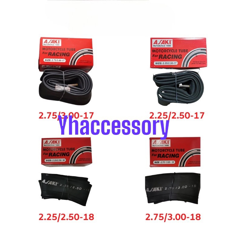ASAKI Motor Tube Tiub Moto Tayar Dalam Motosikal Tube for Racing Japan ...