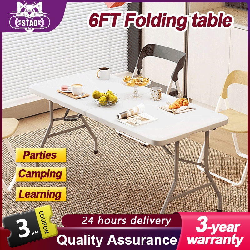 SPORT 6ft Multipurpose Folding Table Heavy Duty Exhibition Dining ...