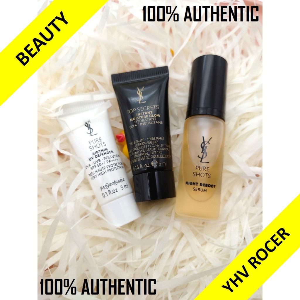 100% ORIGINAL AUTHENTIC YSL SAMPLE PACK ORIGINAL GENUINE - TRAVEL SIZE ...