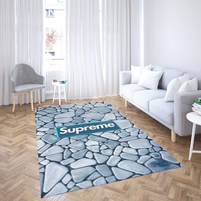 Famous Fashion Streetwear Branded Logo Design Carpet Velvet Supreme ...
