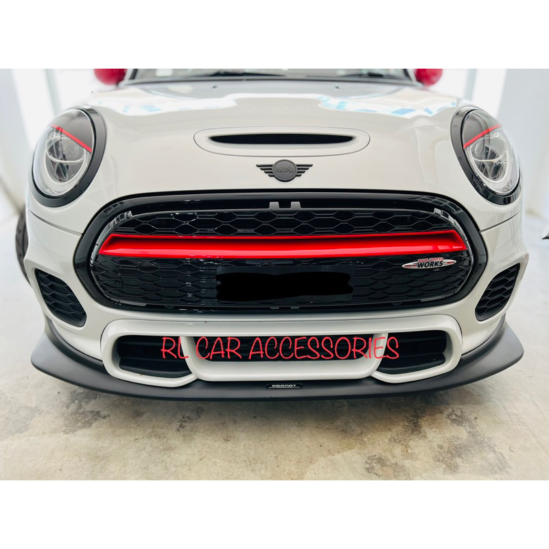 Mini cooper S JCW F55 F56 F57 Duell AG gigamot carbon front bumper under lip skirt diffuser ...