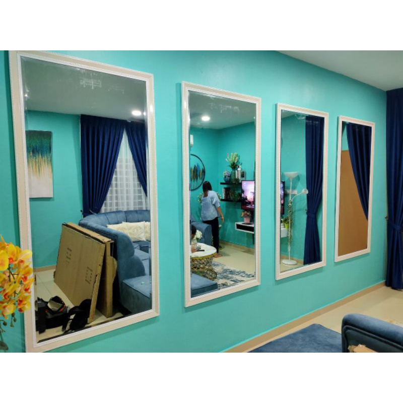 CERMIN DINDING BESAR DECO MURAH / BIG LARGE WALL MIRROR 3X6 FOR BEDROOM ...