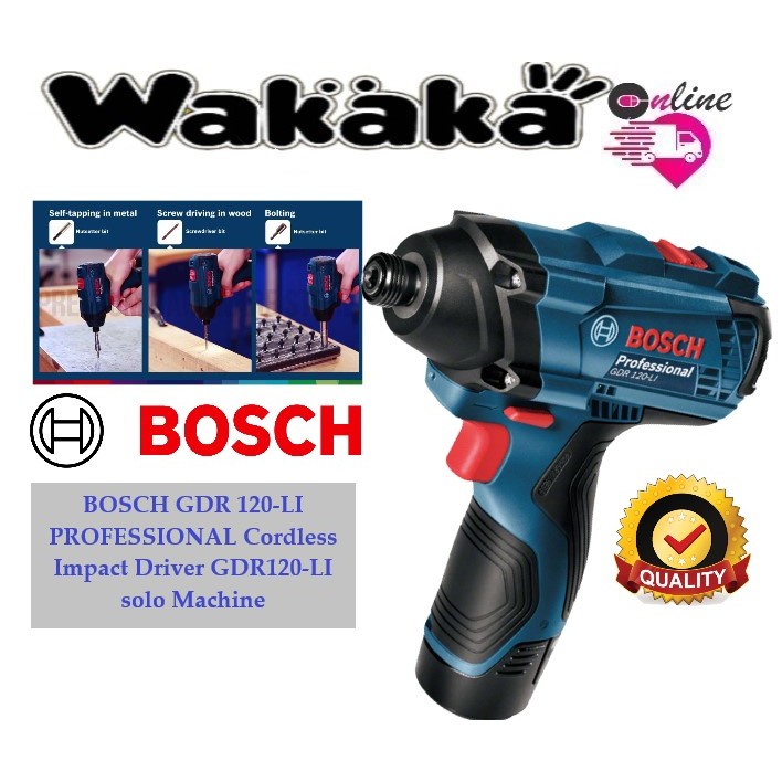 BOSCH GDR 120-LI PROFESSIONAL Cordless Impact Driver GDR120-LI solo ...