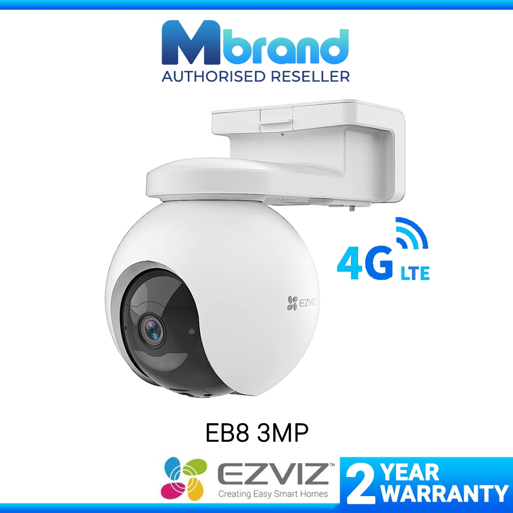 Ezviz EB8 3MP 2K Pan & Tilt Battery Powered Two Way Talk Color Night ...