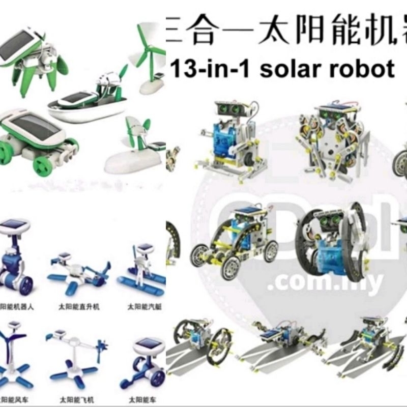STEM/STEAM- 6 in 1 Creative DIY Education Learning Power Solar Robot ...