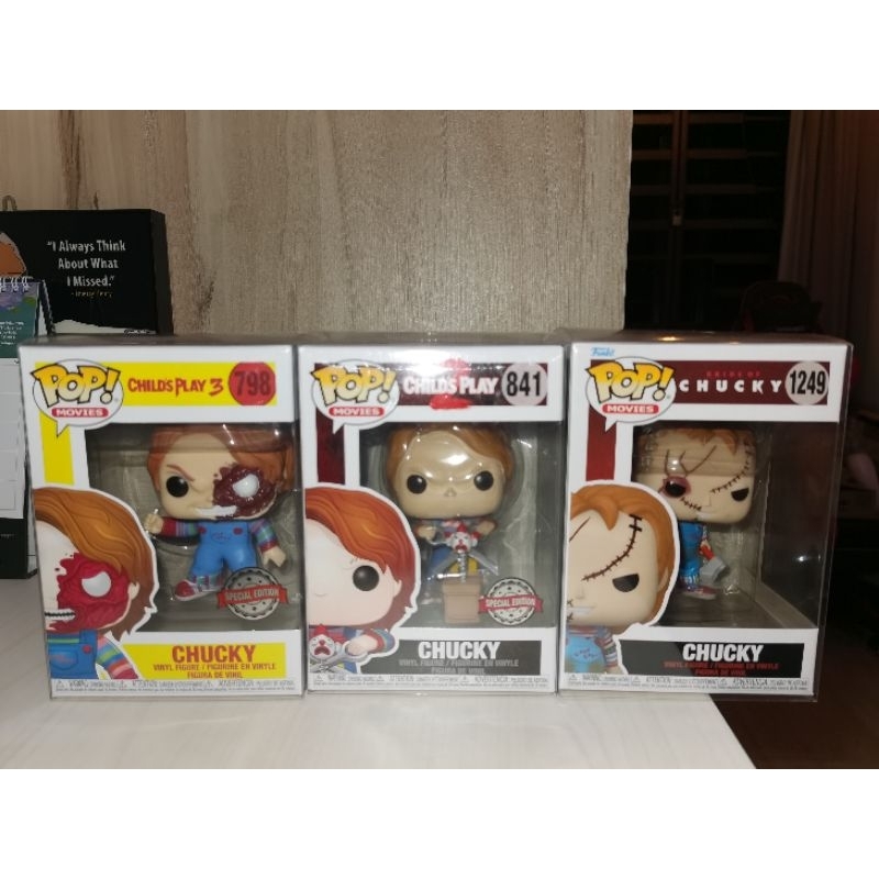 Chucky Funko Pops (Child's Play, Bride of Chucky) (FREE PROTECTOR ...