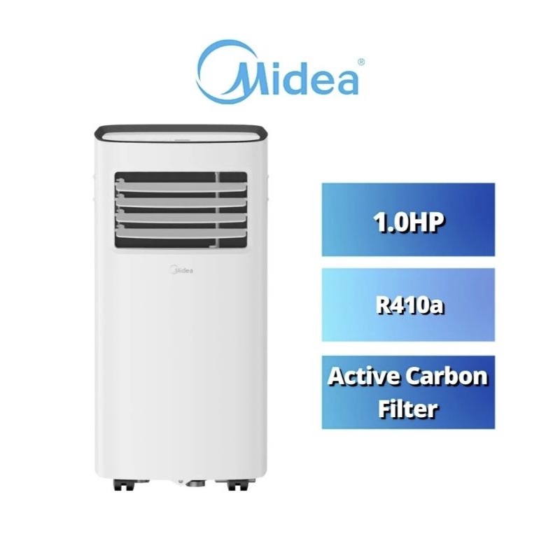 Midea 1hp Ion Portable Air Cond-MPO10CRN1 | Shopee Malaysia