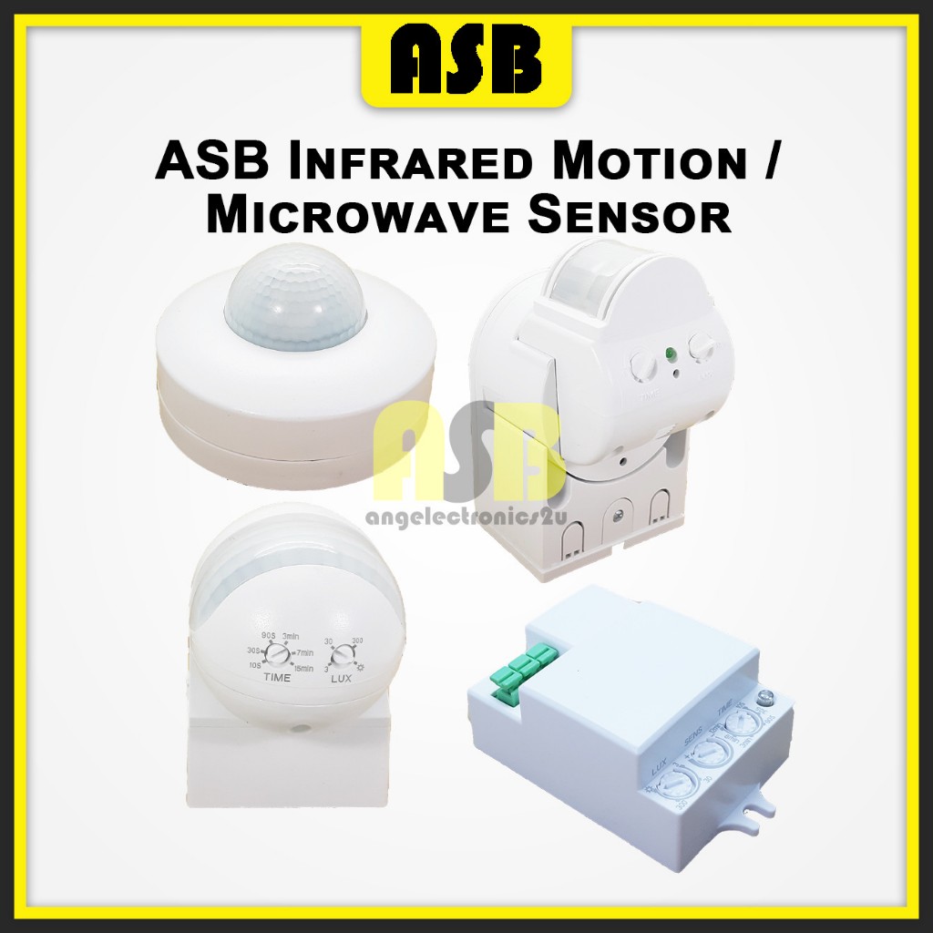 (1pc) ASB Infrared Motion / Microwave Sensor | Shopee Malaysia