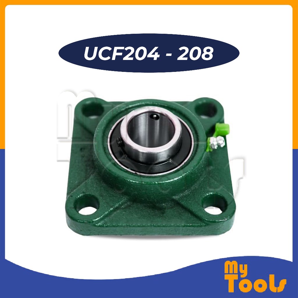 Mytools Square Flange Pillow Block Bearing UCF204 UCF205 UCF206 UCF207 UCF208 | Shopee Malaysia