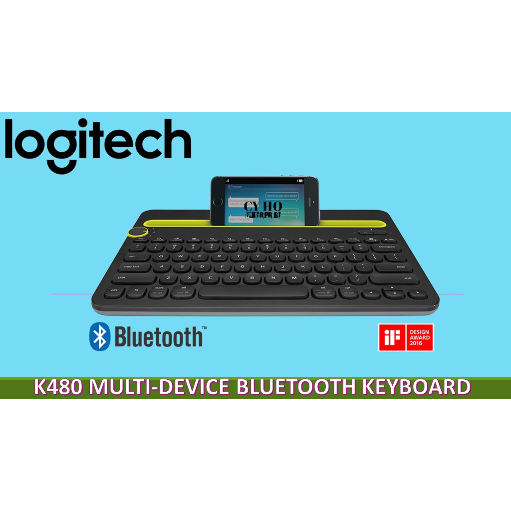 Logitech K480 Multi Device Bluetooth Keyboard For Laptop Tablet And Smartphone Shopee Malaysia