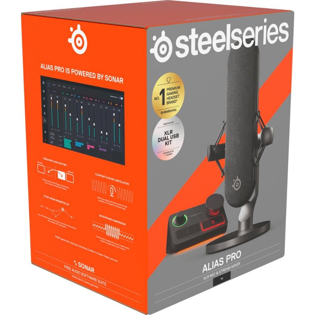 # SteelSeries Alias Pro - XLR Pro Gaming Microphone # | Shopee Malaysia