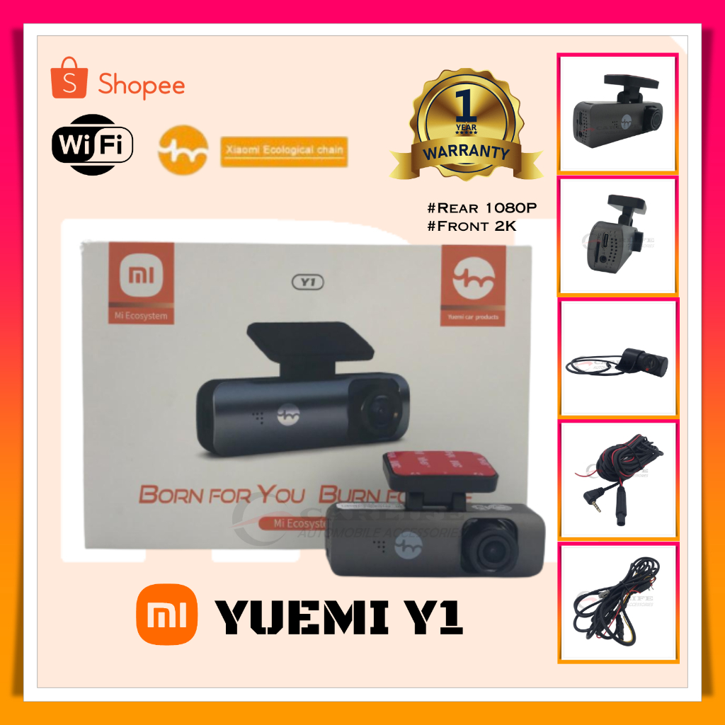 YUEMI Y1 CAR DVR +32GB XIAOMI ECOLOGICAL CHAIN MODEL Y1 FRONT 2K ...