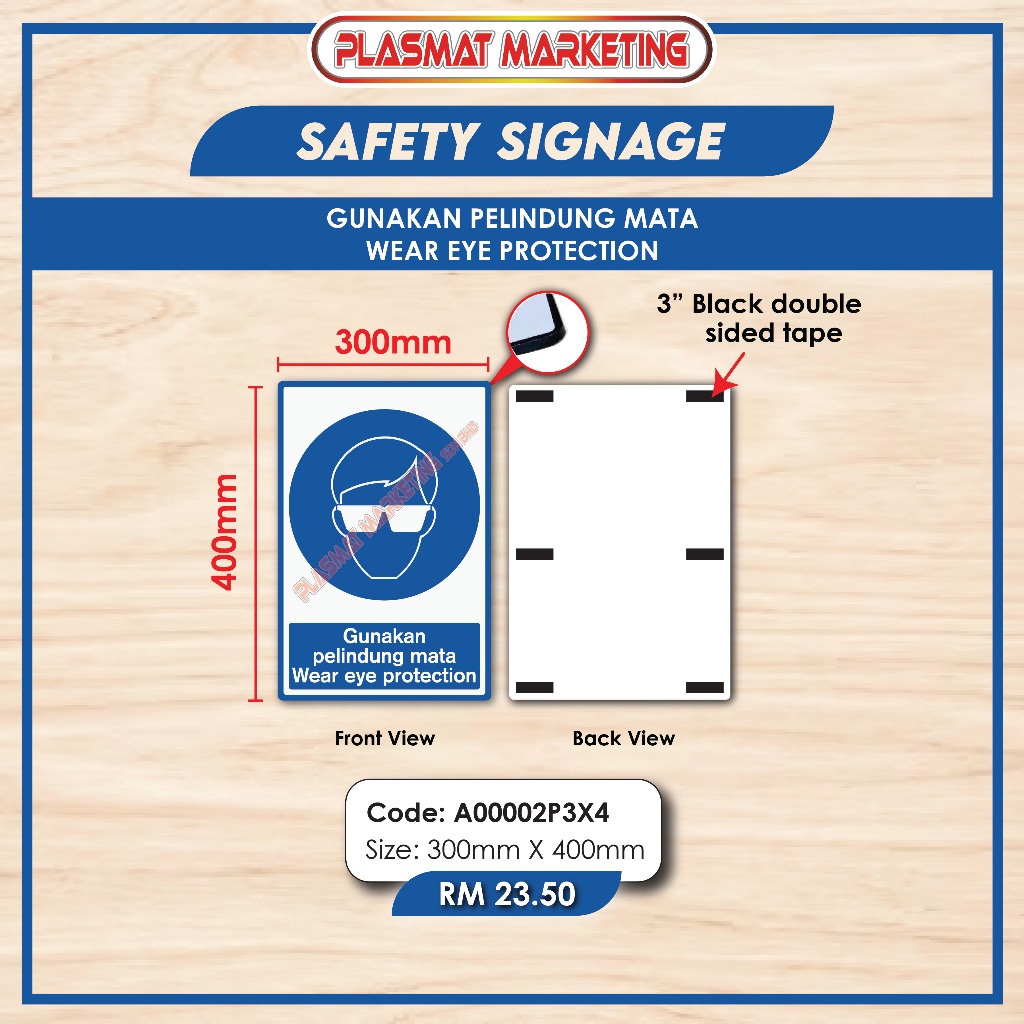 Safety Sign. Gunakan Peling Mata | Shopee Malaysia