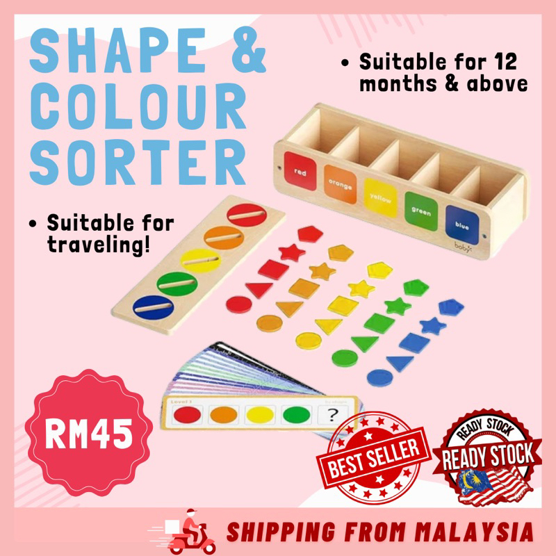 🔥 Bondaandkids 🔥 Shape & Colour Sorter | Shopee Malaysia