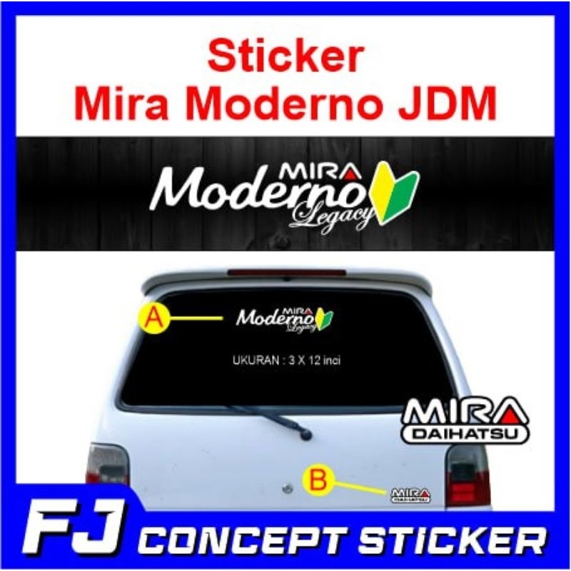 Sticker MIRA MODERNO LEGACY JDM | Shopee Malaysia