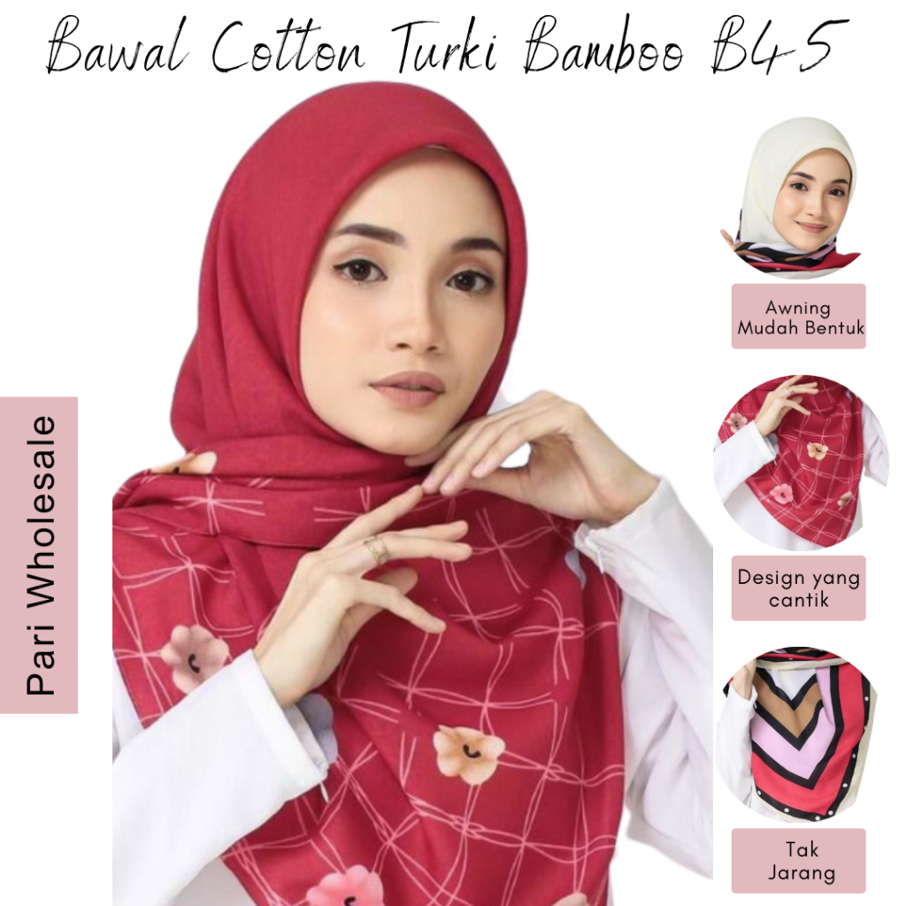PARI PART 2-Bawal Cotton Turkey Bidang 45/Bawal cotton bamboo bawal ...