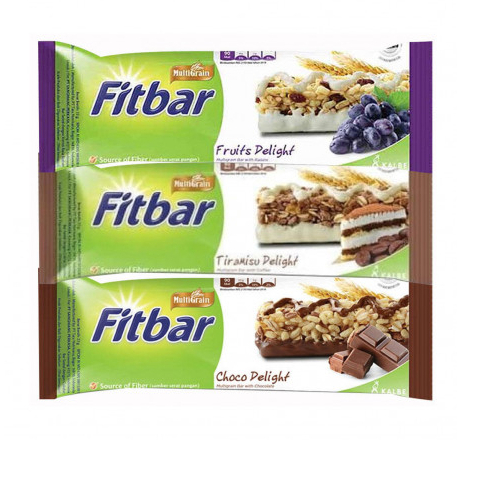 Fitbar Crispy Rice Bar 1's | Choco Delight / Tiramisu Delight / Fruits ...