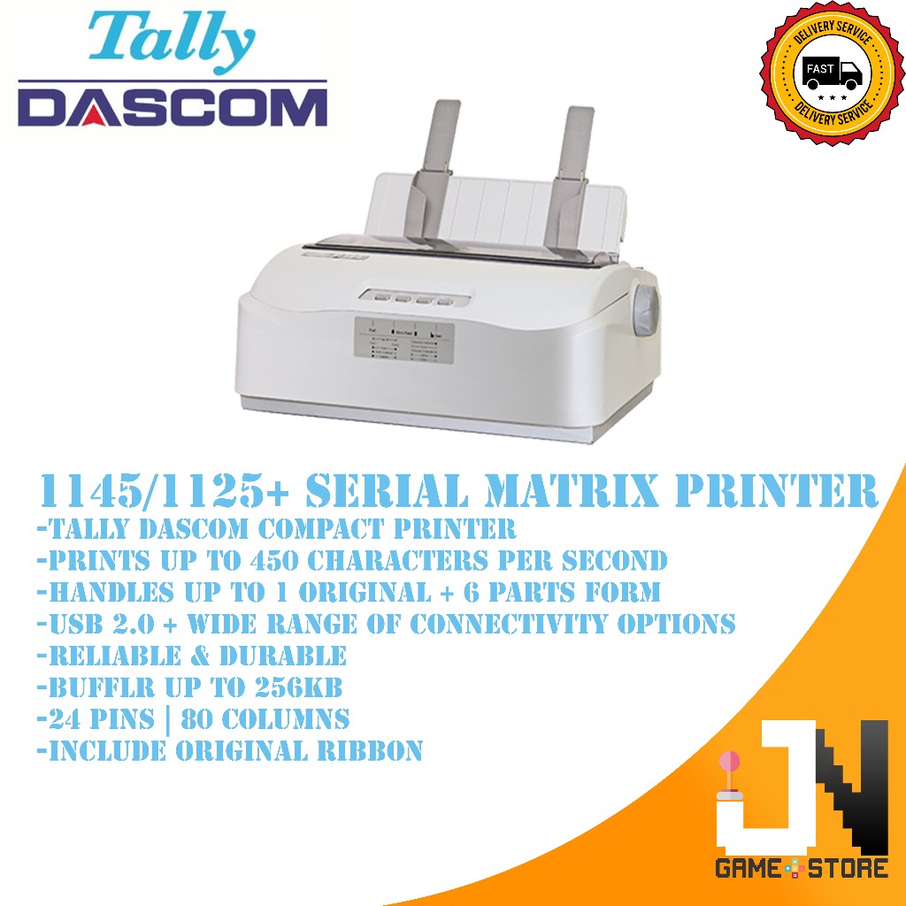 Tally Dascom 1145 / 1125+ A4 24-Pin USB Dot Matrix Printer / Computer Form Printer similar with ...