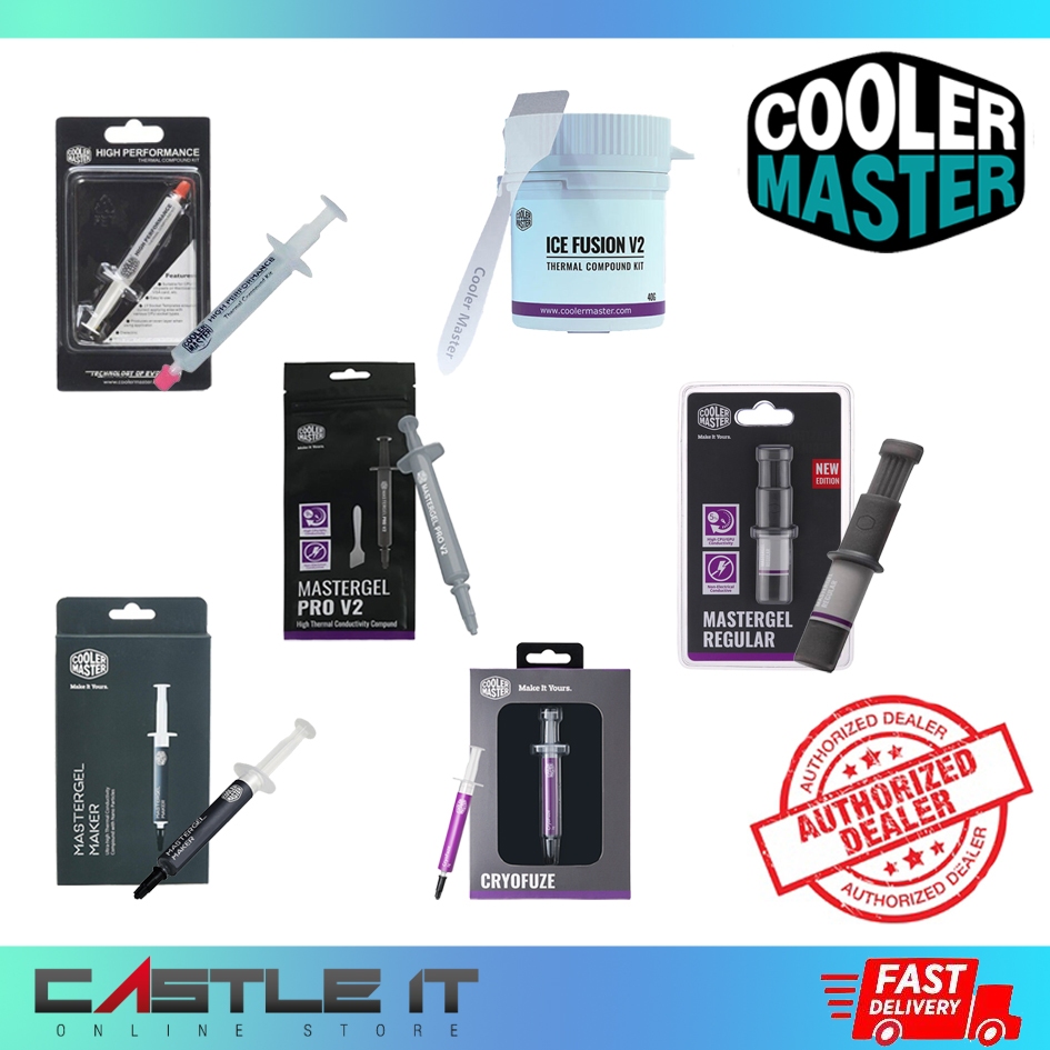 Cooler Master Thermal Paste CryoFuze 5 Red Yellow Green Blue Black ...