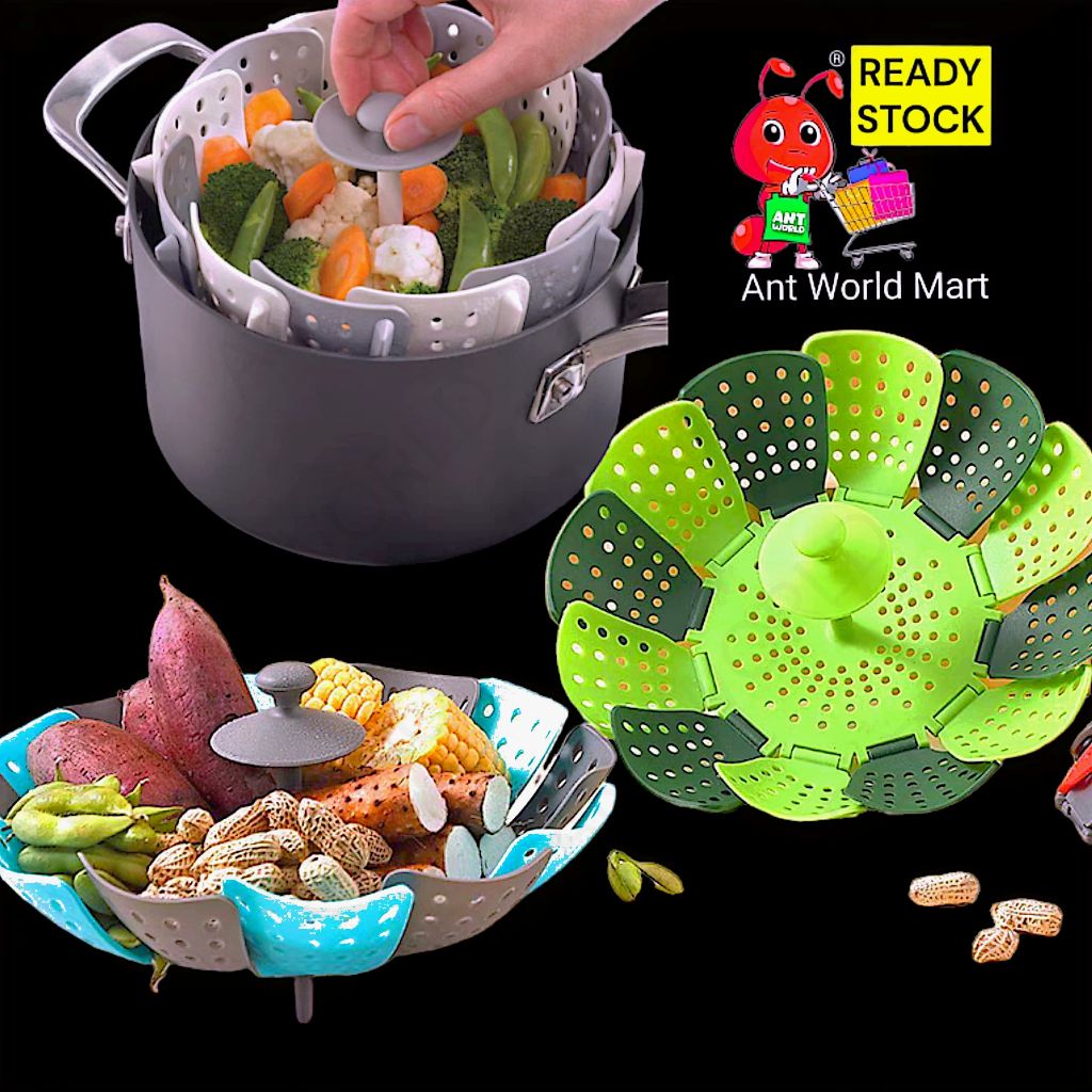 ANT WORLD MART STEAMER BASKET /FOLDABLE FOOD STEAMER PENGUKUS MINI DIM ...