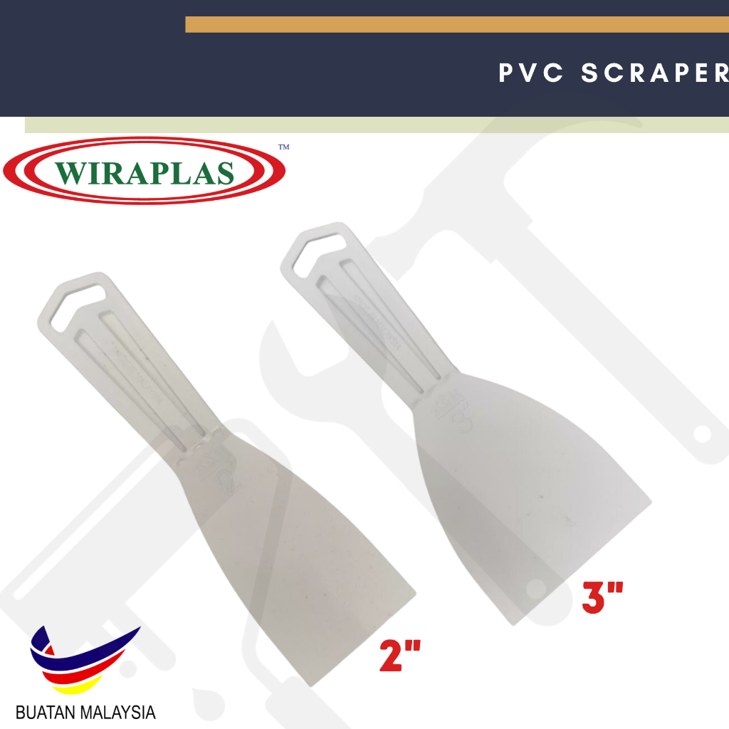 WIRAPLAS 2" 3" PVC Scraper | Pisau Pengikis Plastik | 朔料刮刀 Made in ...