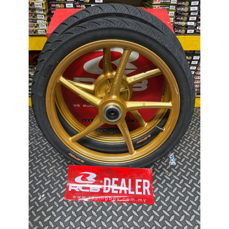 Jualan Combo Set Sport Rim RCB SP522 LC135/SRL115 140/160-17 Tayar ...